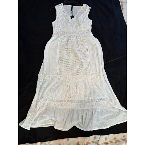 Me 2 Magic | Dresses | Me 2 Magic Dress Xl Cottagecore Eyelet Crochet ...
